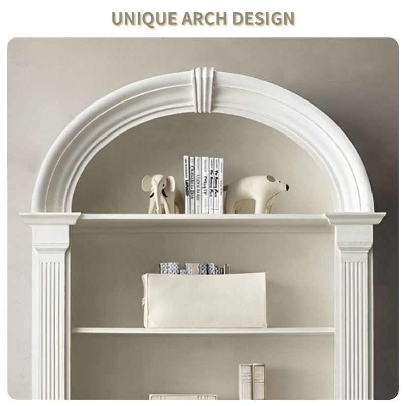 NICECABINET Minimalist Style Arch-Shaped 5-Tier Open Bookcase | Wayfair