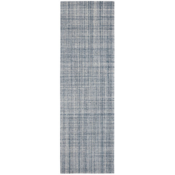 Dash and Albert Rugs Harris Blue/Ivory Hand Micro Hooked Wool Rug ...
