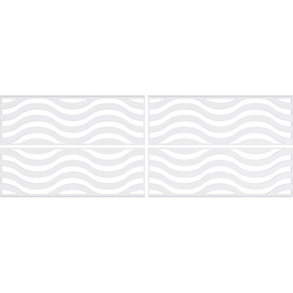 PCI Enterprises 32.25'' H x 94.5'' W x 0.38'' D Expanded Cellular PVC ...