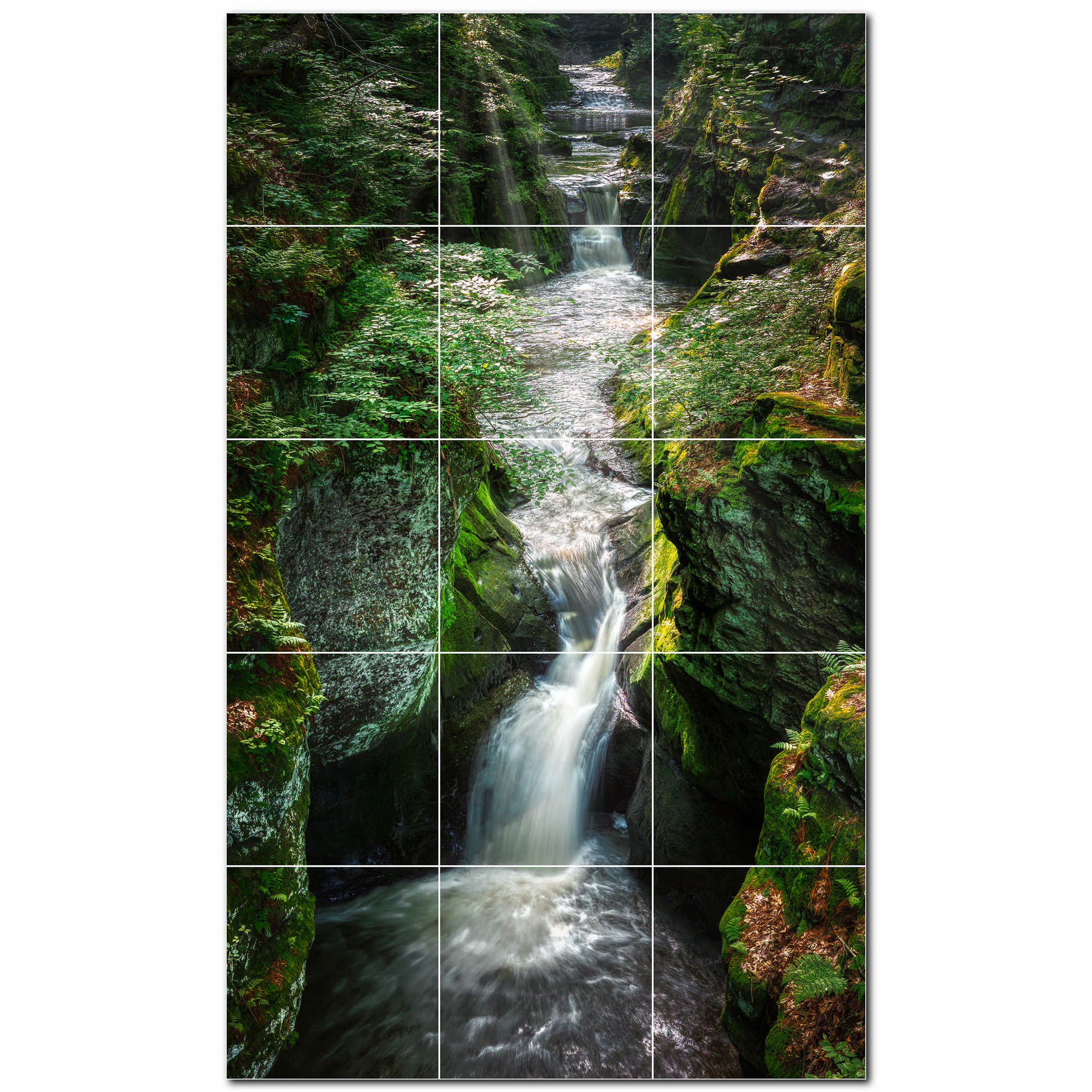 Picture-Tiles.com 18" x 30" Ceramic Waterfalls Photo Decorative Mural ...