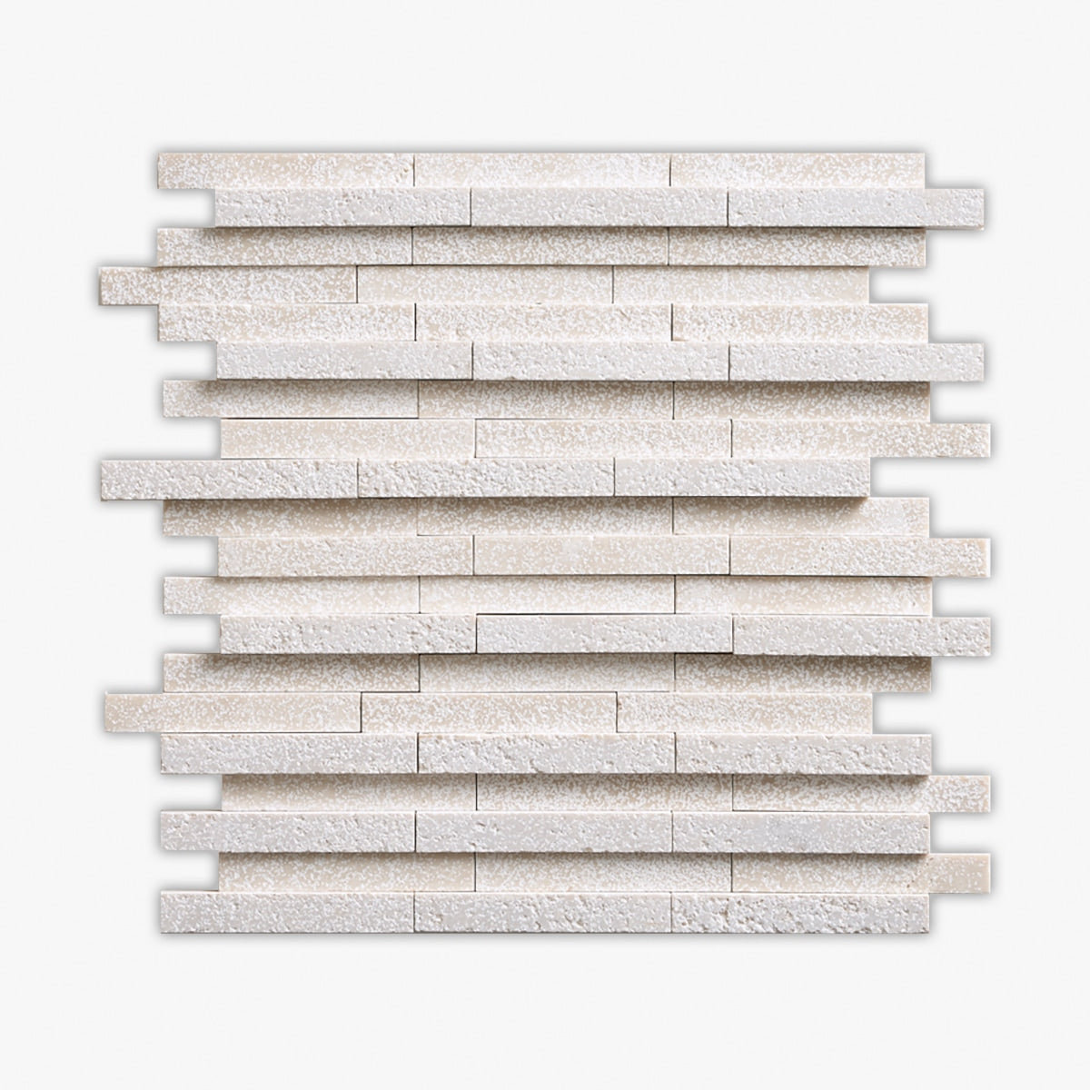 Tile Point Botticino Sandblasted Acid-Washed Metro Marble Mosaic | Wayfair