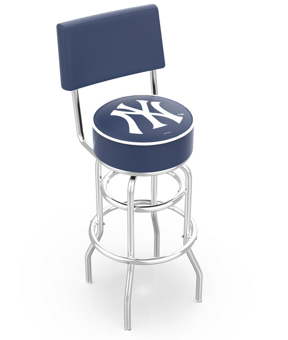 Holland Bar Stool L7C4 New York Yankees Swivel Counter Stool | Wayfair