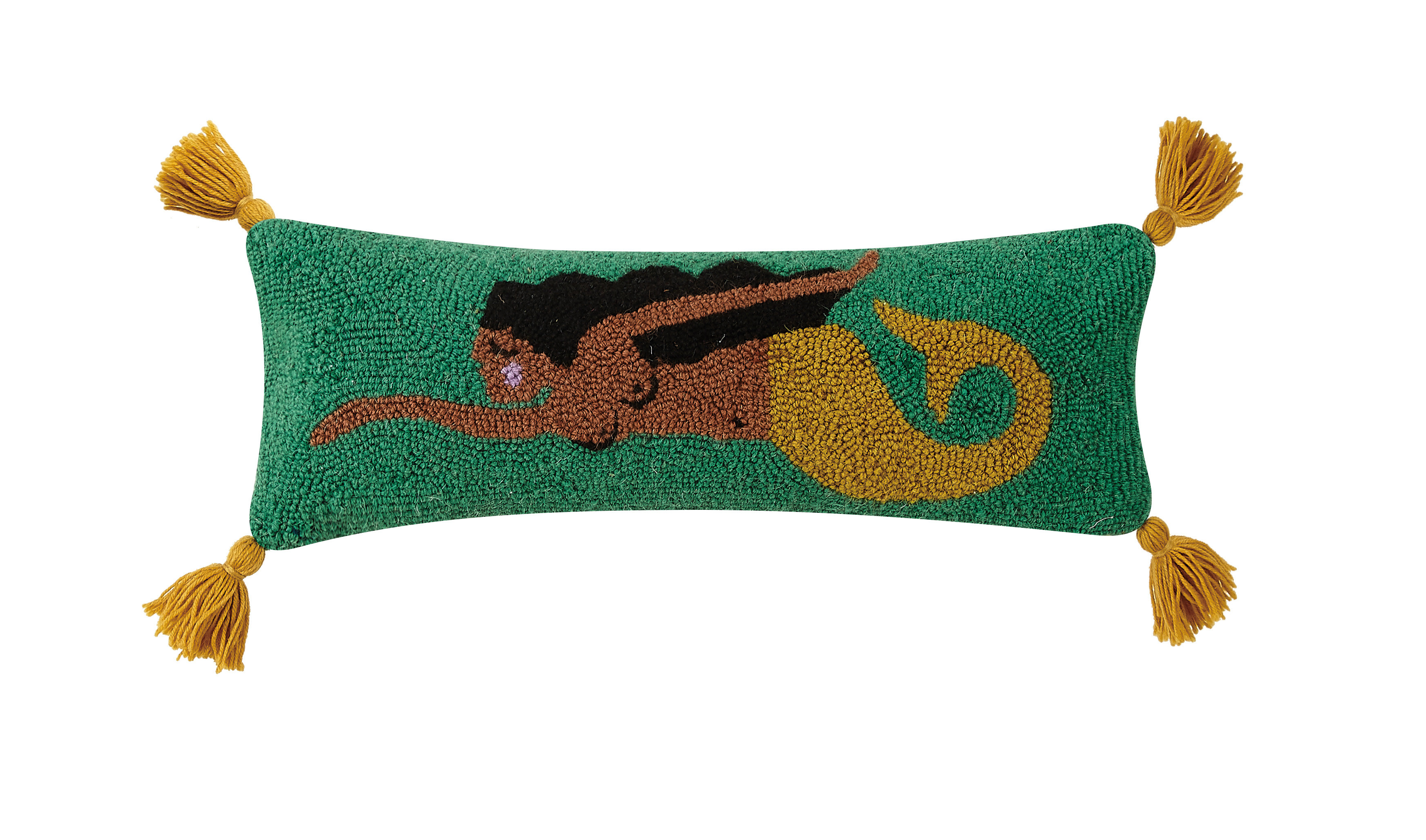 JUNGALOW by Justina Blakeney Mar Mermaid Wool Hook Pillow & Reviews ...