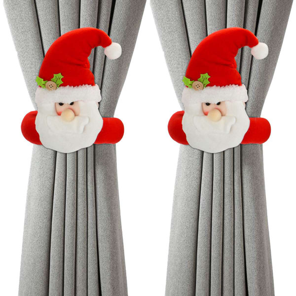 The Holiday Aisle® Janilee Cotton Cloth 20'' Overall Width Curtain ...
