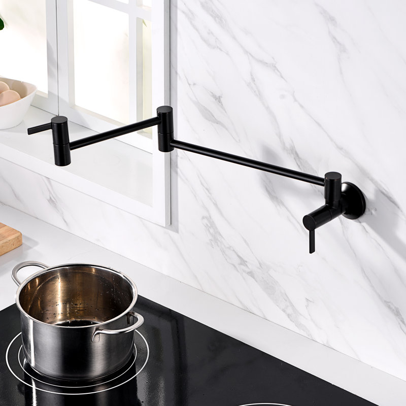 Luxier Contemporary 2-Handle Wall-Mounted Pot Filler & Reviews | Wayfair