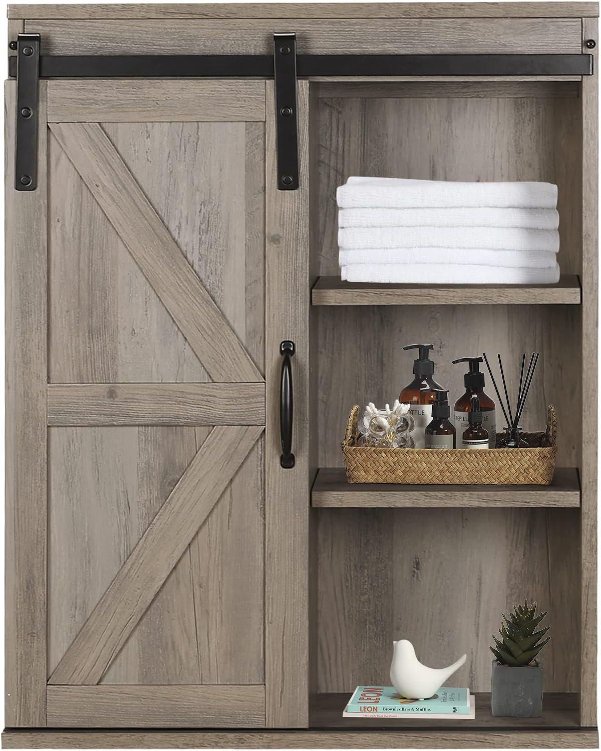 Gracie Oaks Purrier Solid Wood Wall Bathroom Cabinet - Wayfair Canada