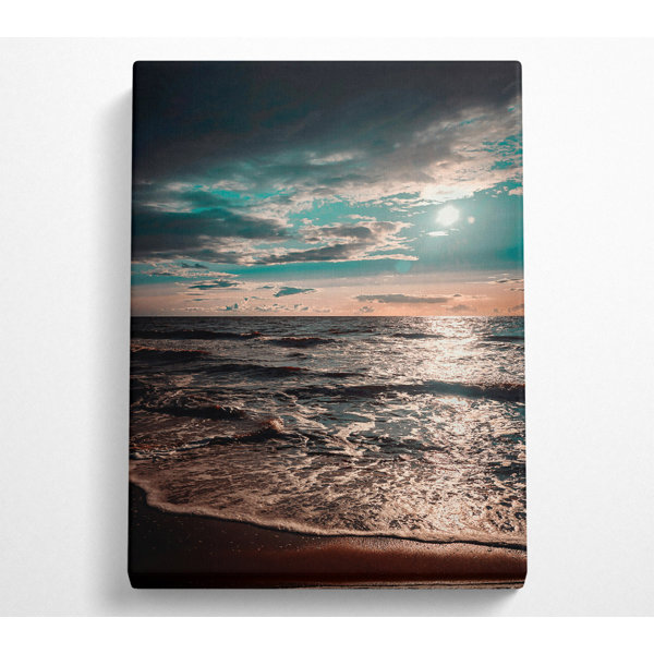 House of Hampton Teal Sunset Sea | Wayfair.co.uk