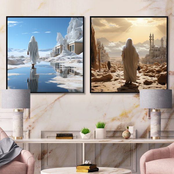 Lark Manor™ Islam Hajj Pilgrimage Desert - Islam Square Collage Set Of ...