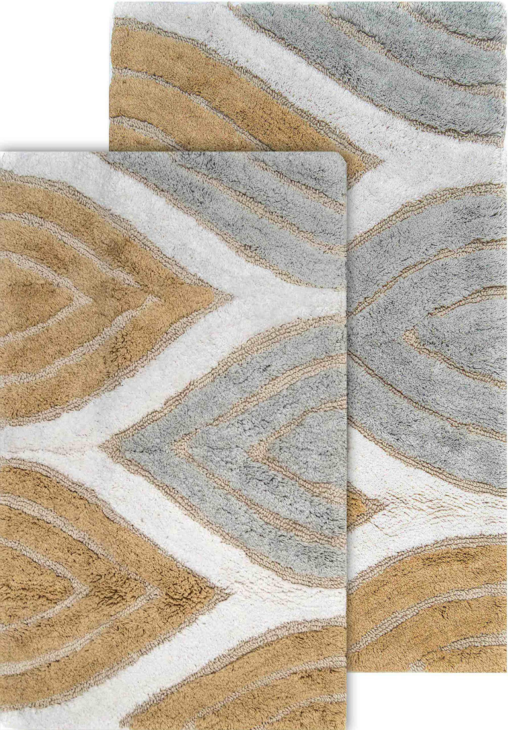 BRBCA LuxSoft Spa Bath Rug Duo - Ultra Plush 2-Piece Set (21x34 & 24x40 ...