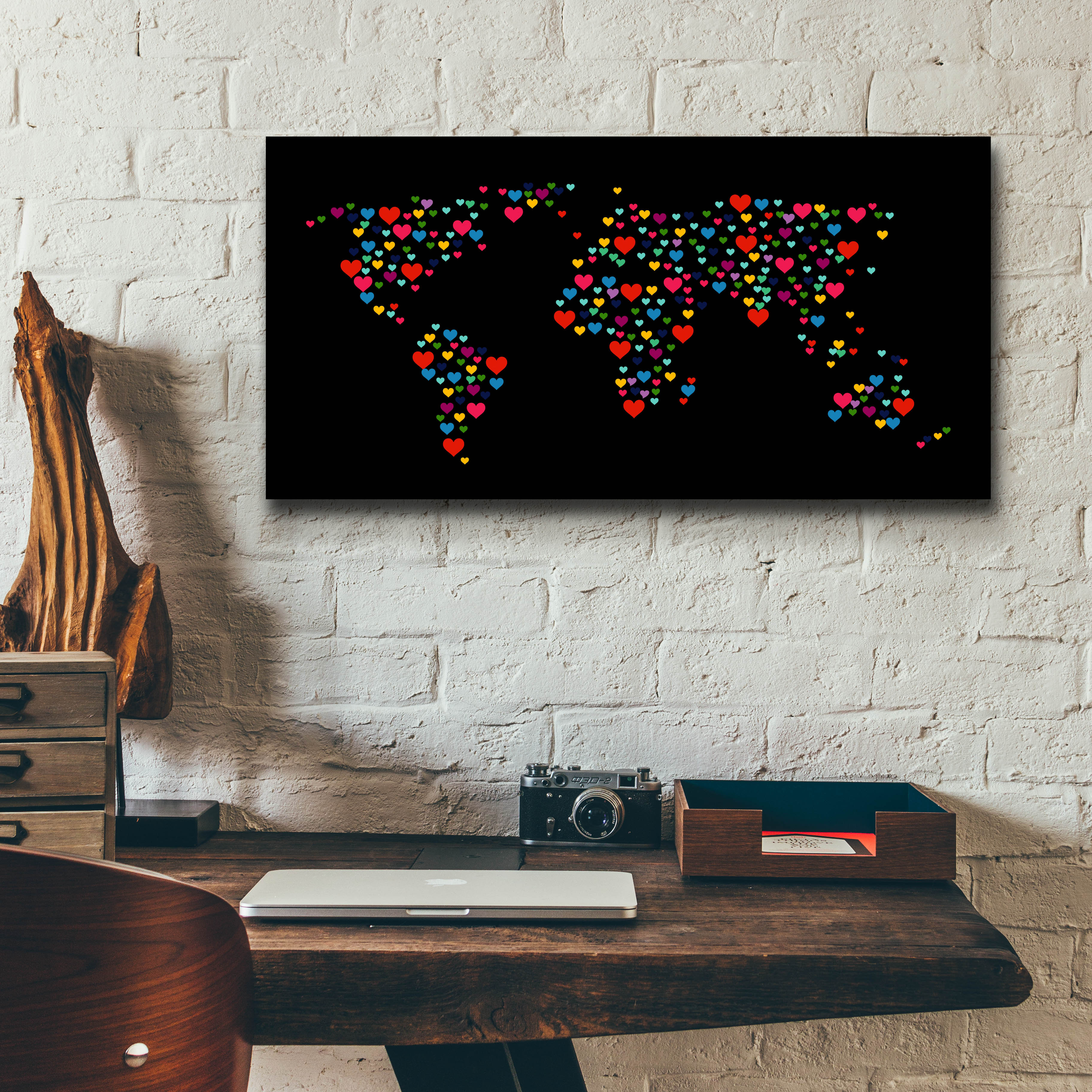 Latitude Run® «Heart Map» par Mark Ashkenazi - Wayfair Canada