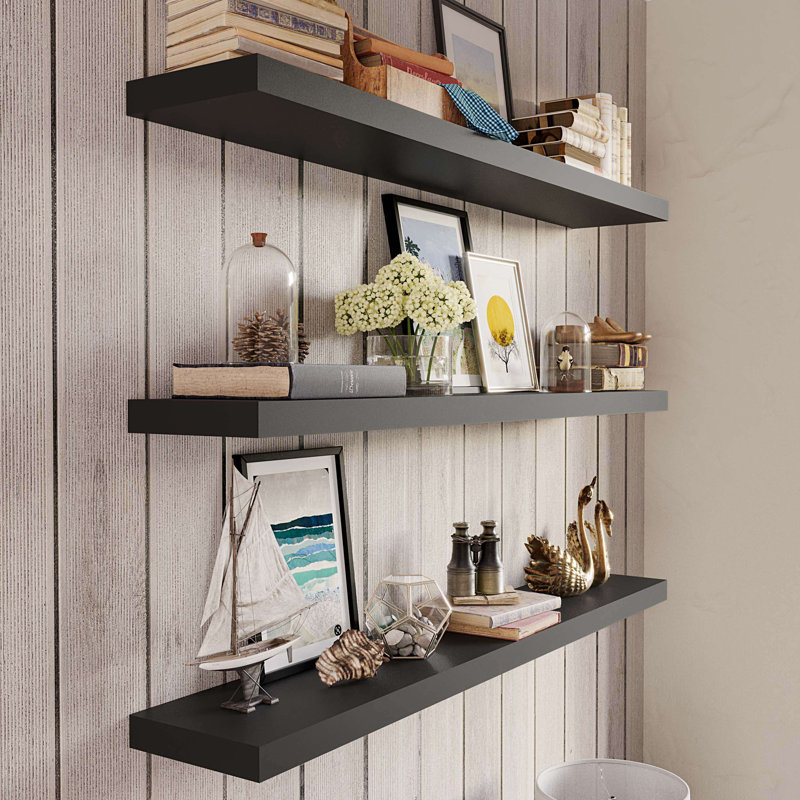 Ebern Designs Meekal Engineered Wood Floating Shelf | Wayfair