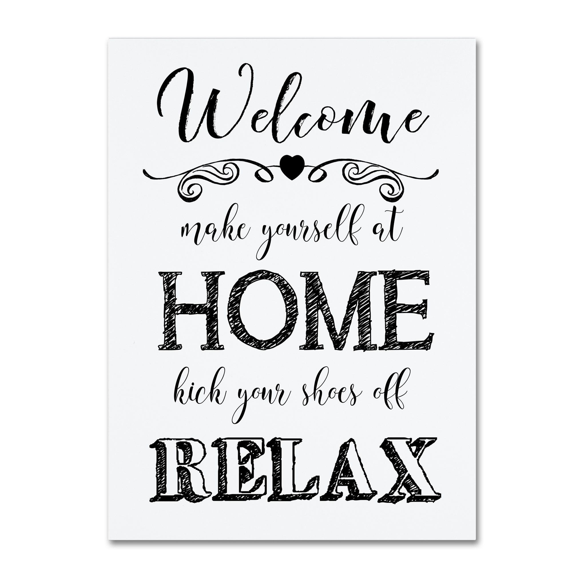 Winston Porter 'Welcome Home 3' Textual Art on Wrapped Canvas | Wayfair
